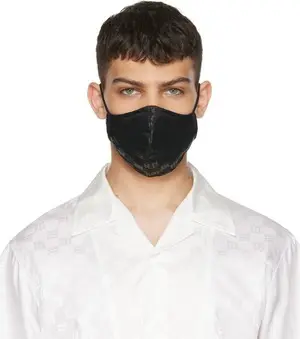 MISBHV Monogram Face Mask - Black