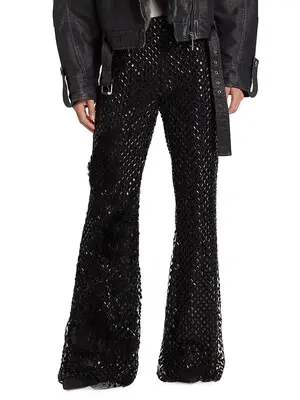 Alberta Ferretti Sequined Party Pants