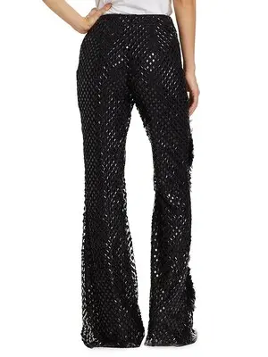 Alberta Ferretti Sequined Party Pants