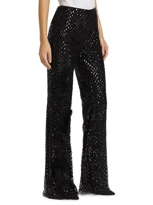 Alberta Ferretti Sequined Party Pants