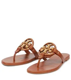 Tory Burch Metal Miller Soft Leather Sandals