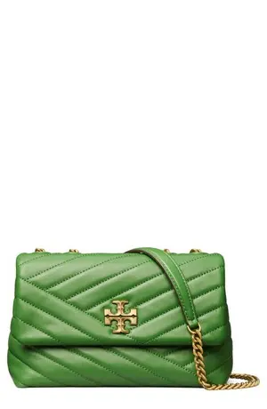 Tory Burch Tory Burch Kira Chevron Small Shoulder Bag Basil