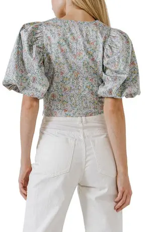 Endless Rose Floral Print Crop Top