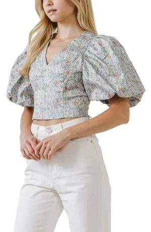 Endless Rose Floral Print Crop Top