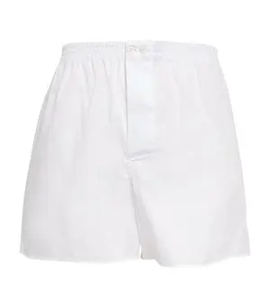 Zimmerli Cotton Woven Boxers - White