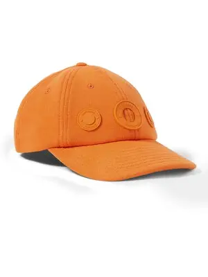 Burberry Logo-AppliquéD Rubber-Trimmed Cotton-Jersey Baseball Cap