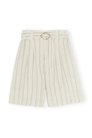 GANNI Long Shorts - Phantom Stripe