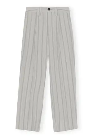 GANNI Suit Pants - Phantom Stripe