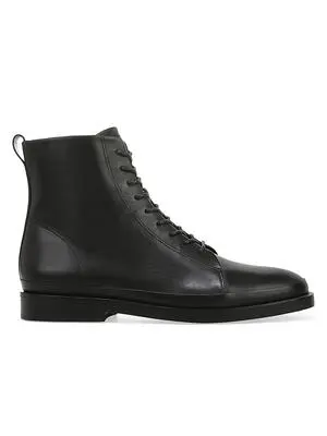 Vince Women's Cooper Leather Lace-Up Boots - Black - Size 6 - Black  - Black