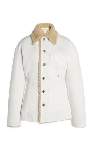 Bottega Veneta Denim Shearling Jacket