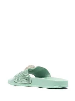 Philipp Plein Skull Strass Pool Slides
