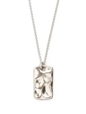 DOWER & HALL Hammered-charm Chain Necklace