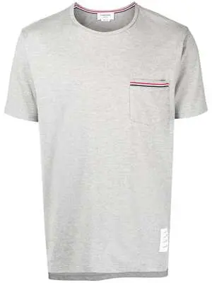 Thom Browne Pocket Cotton T-shirt - Grey