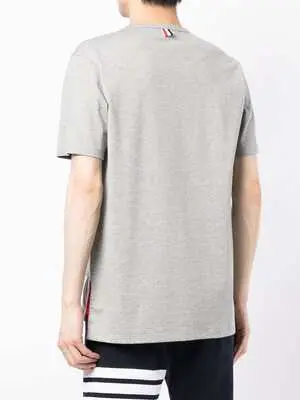 Thom Browne Pocket Cotton T-shirt - Grey
