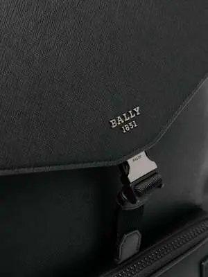 Bally Stripe-trim Leather Backpack