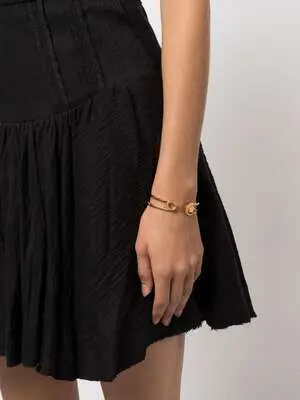 Versace Safety-pin Cuff Bracelet - Gold