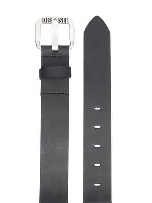 DIESEL® B-star Ii Leather Belt - Black