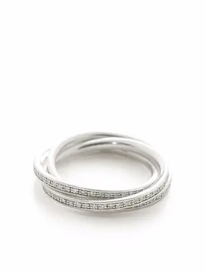 MONICA VINADER Monica Vinader Sterling Silver Diamond Wedding Ring
