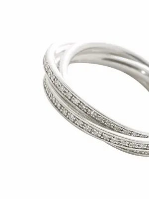 Monica Vinader Sterling Diamond Wedding Ring