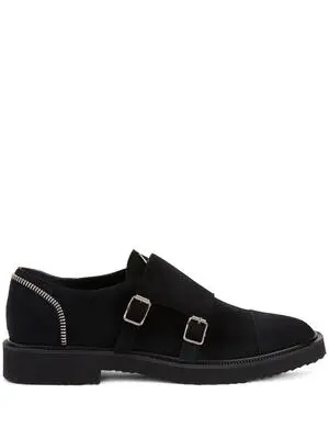 GIUSEPPE ZANOTTI Zip-trimmed Monk Shoes