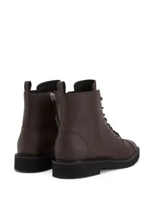 GIUSEPPE ZANOTTI Chris Leather Boots - Brown