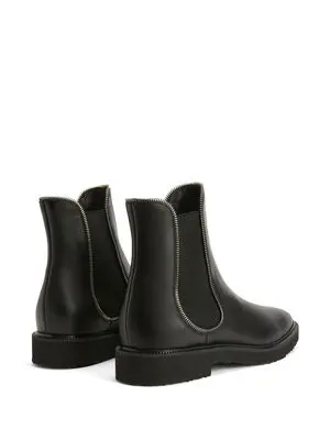 GIUSEPPE ZANOTTI Jaky Leather Chelsea Boots - Black