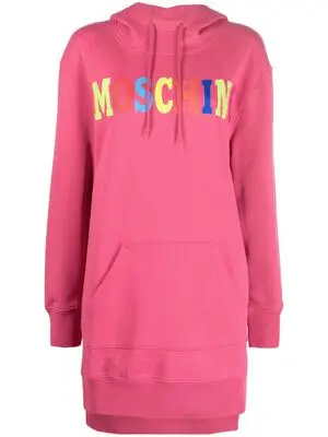 Moschino Print Hooded Dress