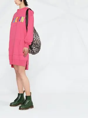 Moschino Print Hooded Dress