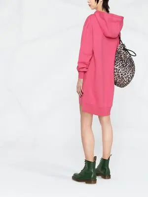 Moschino Print Hooded Dress