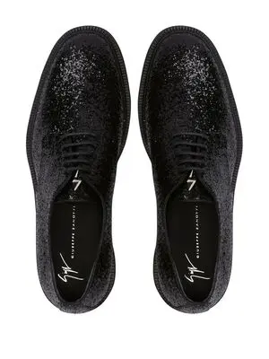 GIUSEPPE ZANOTTI Elliott Glittered Derby Shoes