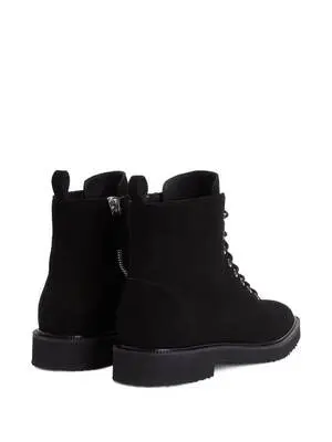 GIUSEPPE ZANOTTI Chris Low Suede Ankle Boots - Black