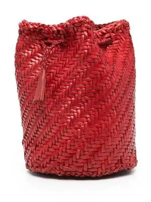 Dragon Diffusion Pompom Double Jump Bucket Bag - Red