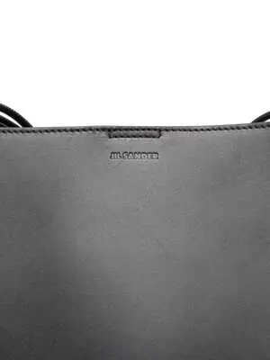 JIL SANDER Braided Strap-detail Shoulder Bag - Black