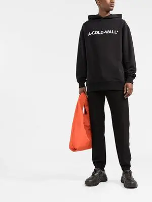 A-COLD-WALL* Essential Logo-print Hoodie - Black
