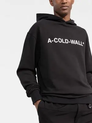 A-COLD-WALL* Essential Logo-print Hoodie - Black