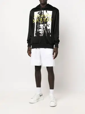 Alexander McQueen Logo-print Long-sleeved Hoodie