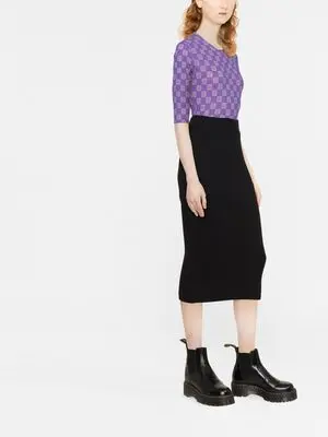 Versace Knitted Midi Skirt
