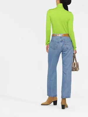 LEVI'S High-rise Straight-leg Jeans - Blue