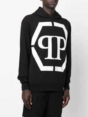 Philipp Plein Logo-print Long-sleeved Hoodie