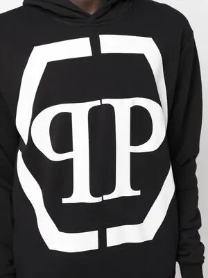 Philipp Plein Logo-print Long-sleeved Hoodie