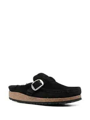BIRKENSTOCK Buckley Shearling Sandals - Black