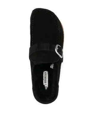 BIRKENSTOCK Buckley Shearling Sandals - Black