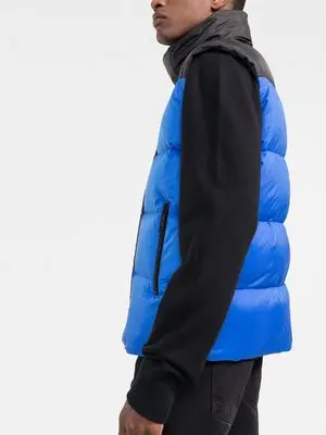 Dsquared2 Logo-print Duck-feather Gilet - Blue