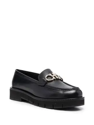 FERRAGAMO Rolo Chunky Leather Loafers