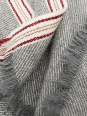 Brunello Cucinelli Cashmere Striped Scarf