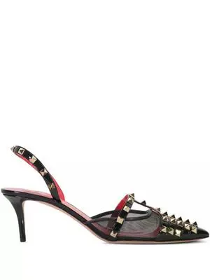 Black Rockstud Pumps