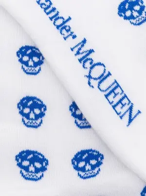 Alexander McQueen Skull-print Cotton Socks