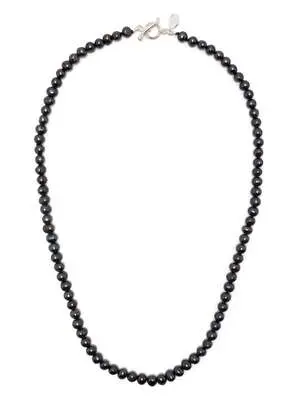 DOWER & HALL Peacock Pearl Necklace - Grey
