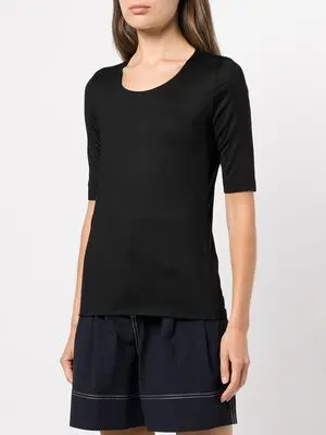 Akris Fitted Short-sleeve Knit Top