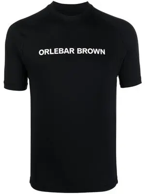 Orlebar Brown Bray Logo-print Cotton T-shirt - Black